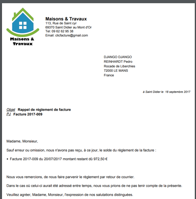 Lettre de relance : modèle gratuit pour vos factures impayées